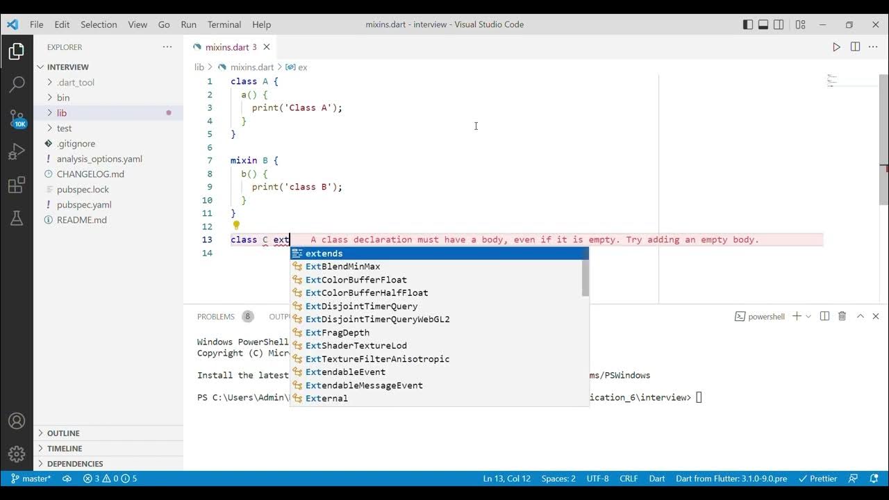Mixin in Dart Programming Language - YouTube
