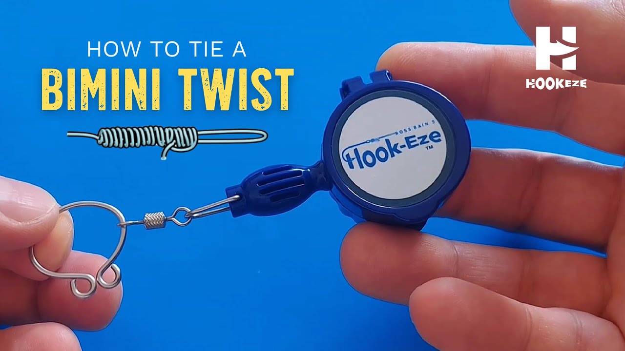 HookEze Strong Fishing Knots- How to tie the Bimini Twist - YouTube