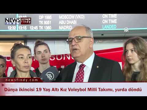 Dünya ikincisi 19 Yaş Altı Kız Voleybol Milli Takımı, yurda döndü