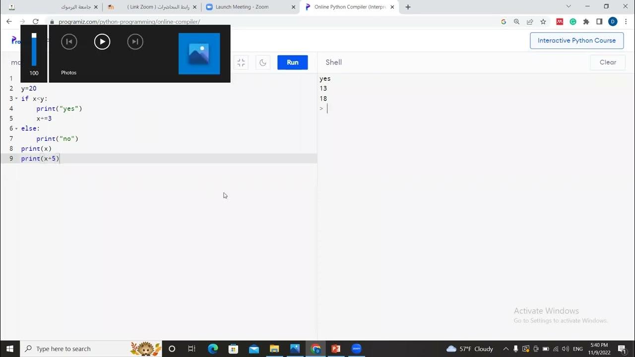 CS-110 lecture 3 (Chapter 2 ) 9 /11/2022URL - YouTube