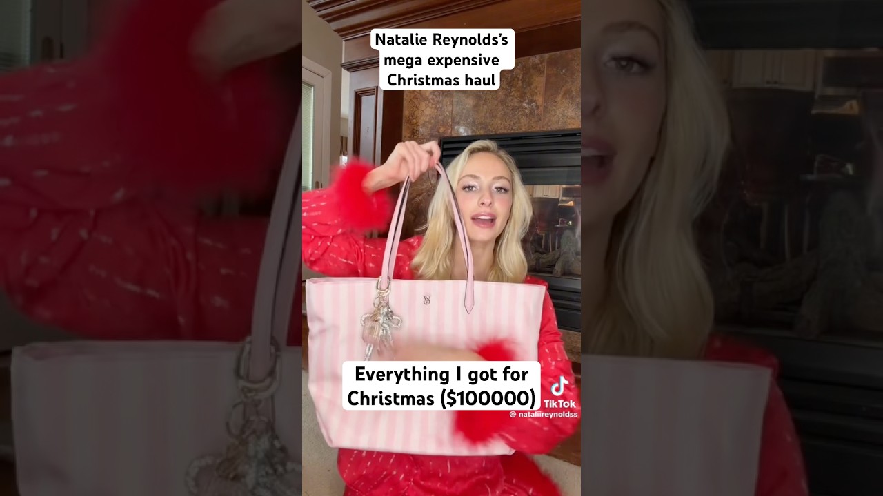 Natalie Reynolds $100000 Christmas haul copied Brooke monk and pushed ...