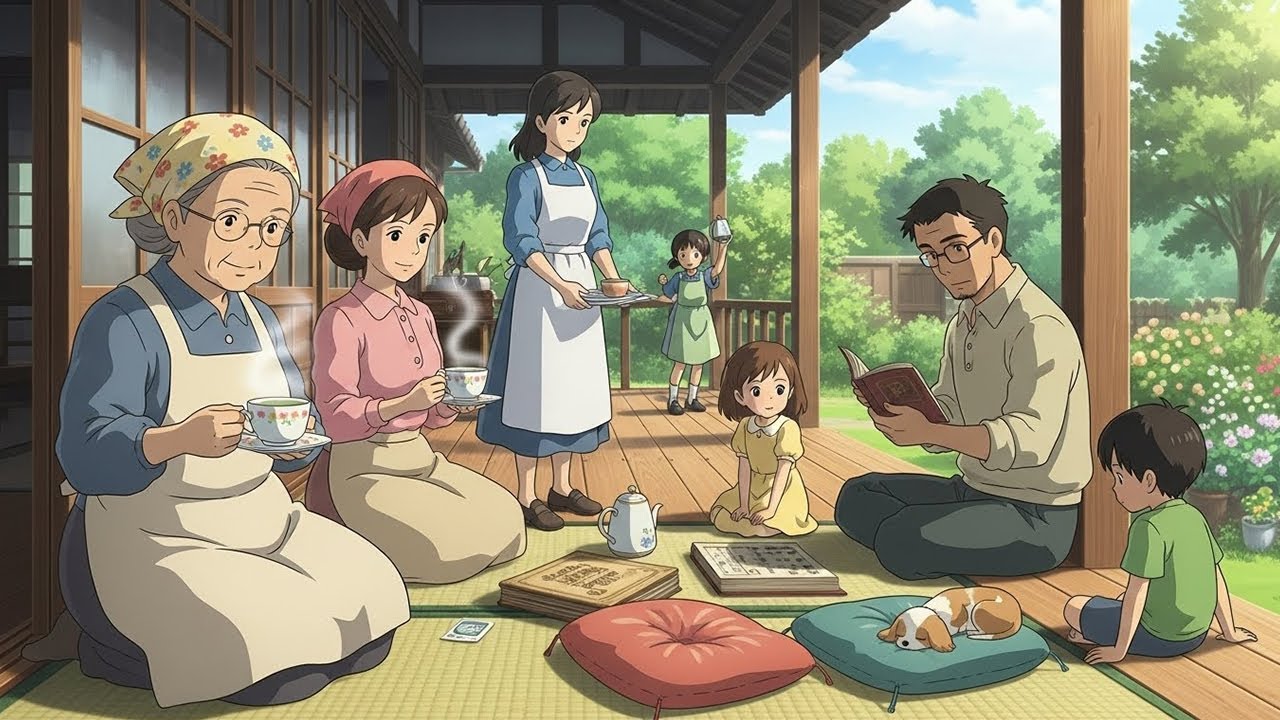 Living a Simple Life Without Technology | Ghibli -Style Animation ...