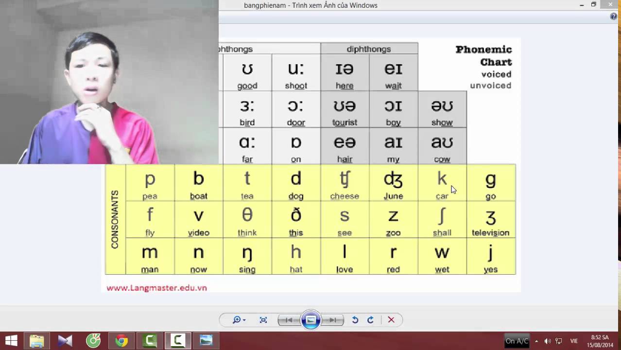 The IPA phonemic chart part 2- Langmaster English - YouTube