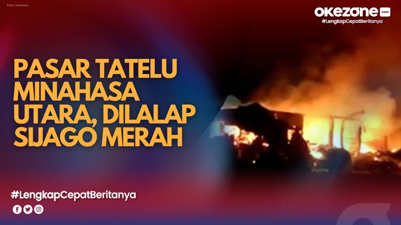 Api Berkobar Hebat, Lalap Pasar Tatelu Minahasa Utara - YouTube