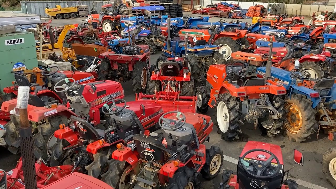 KUBOTA YANMAR ISEKI MITSUBISHI SHIBAURA HINOMOTO used japanese tractors ...