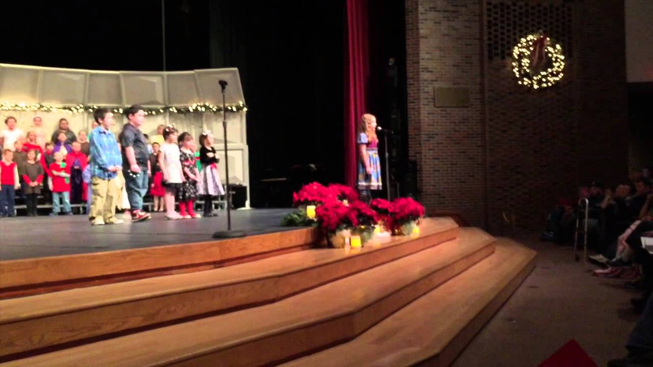 2014 Karli Christmas Solo - Nappanee Elementary - YouTube