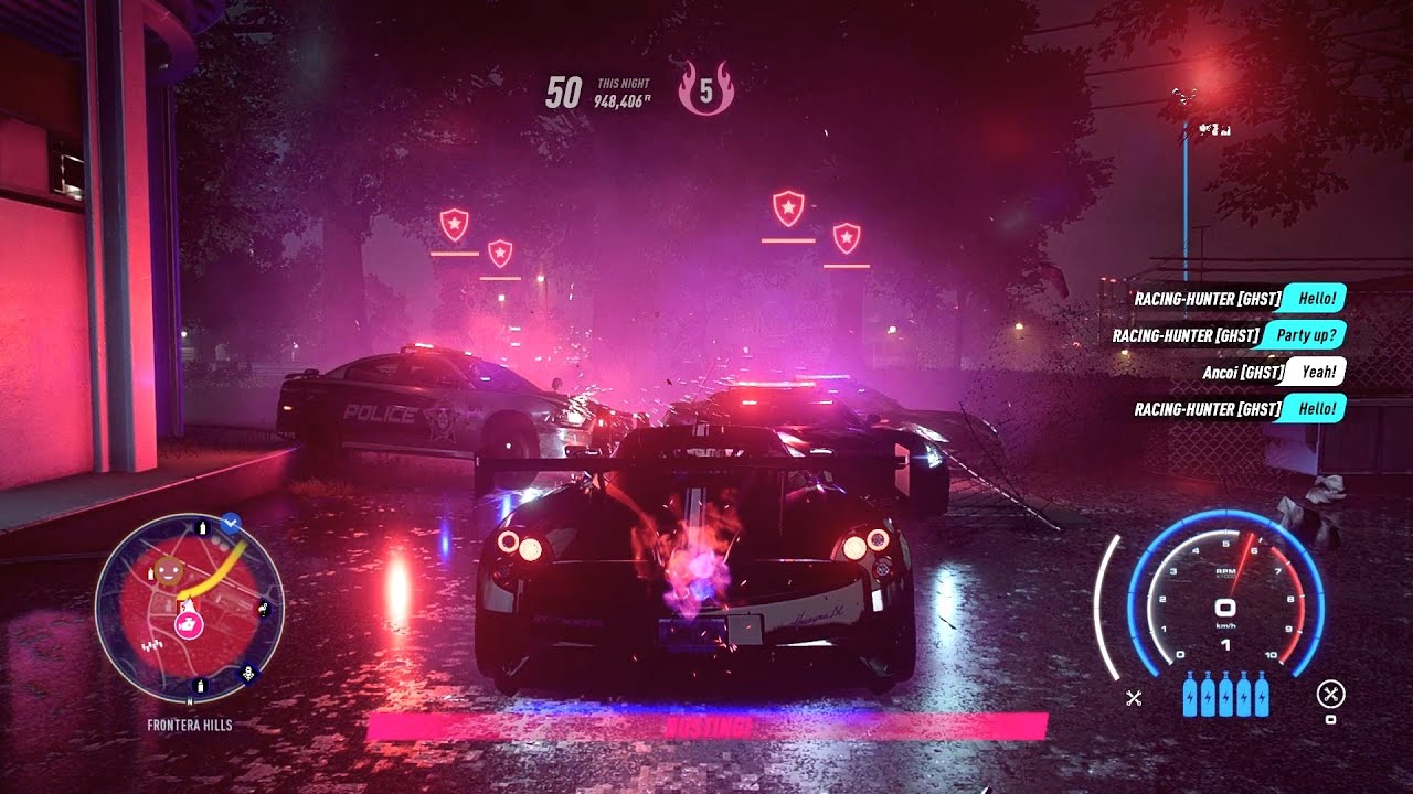 NFS HEAT I was arrested by several police cars behind a gas station ...