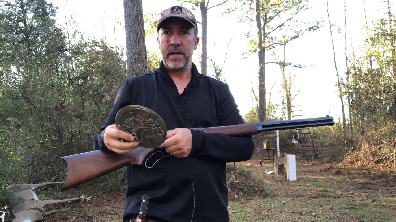 Lever action elephant rifle, 1886 Winchester also known as a buffalo ...