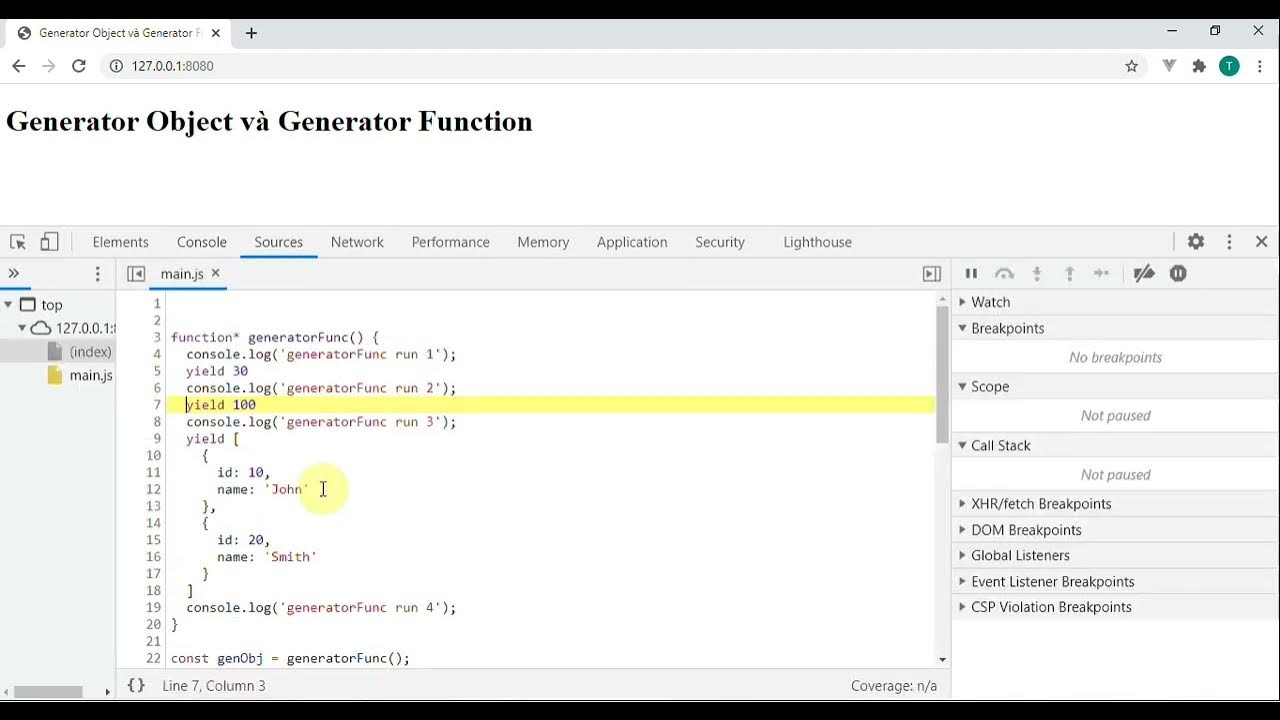 [c4] Bài 07 Generator Function và từ khóa yield - YouTube