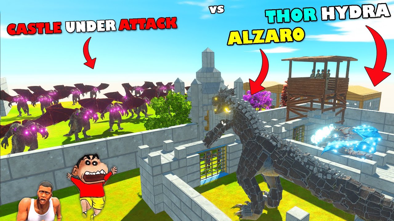 GODS of DESTRUCTION Attacked CASTLE of ALZARO & THOR HYDRA in Animal ...