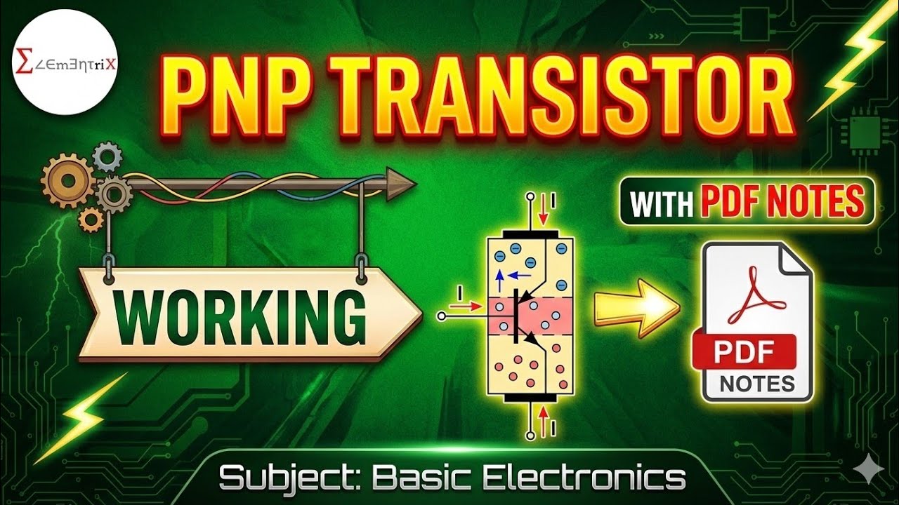 Working of PNP Transistor Explained in Detail | Basic Electronics - YouTube