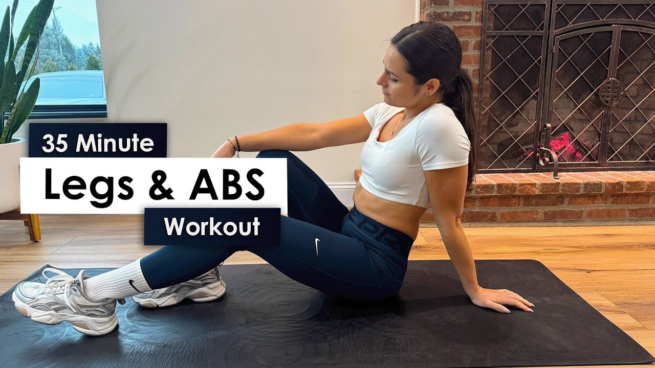 35 Minute Legs & ABS Workout | No Equipment | Strength | No Repeat ...
