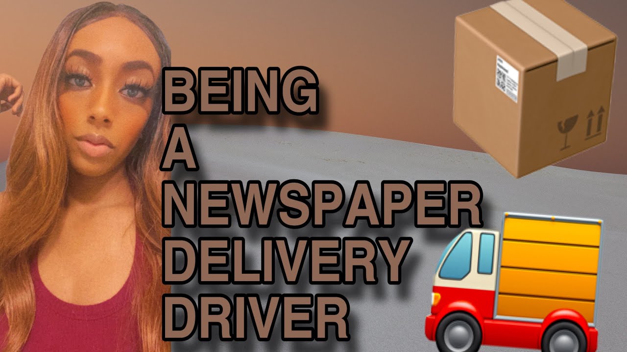 BEING A NEWSPAPER DELIVERY DRIVER!! 📰 MY 4TH JOB - YouTube