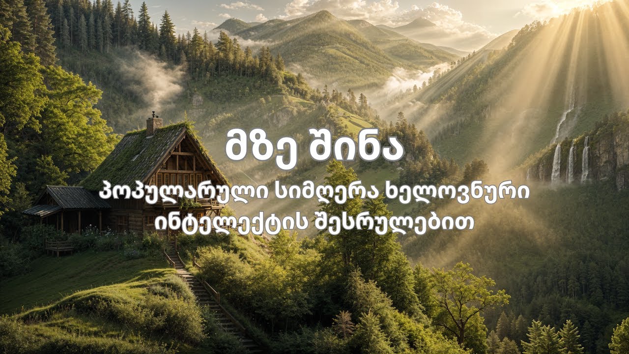მზე შინა - პოპულარული სიმღერა ხელოვნური ინტელექტის შესრულებით # ...