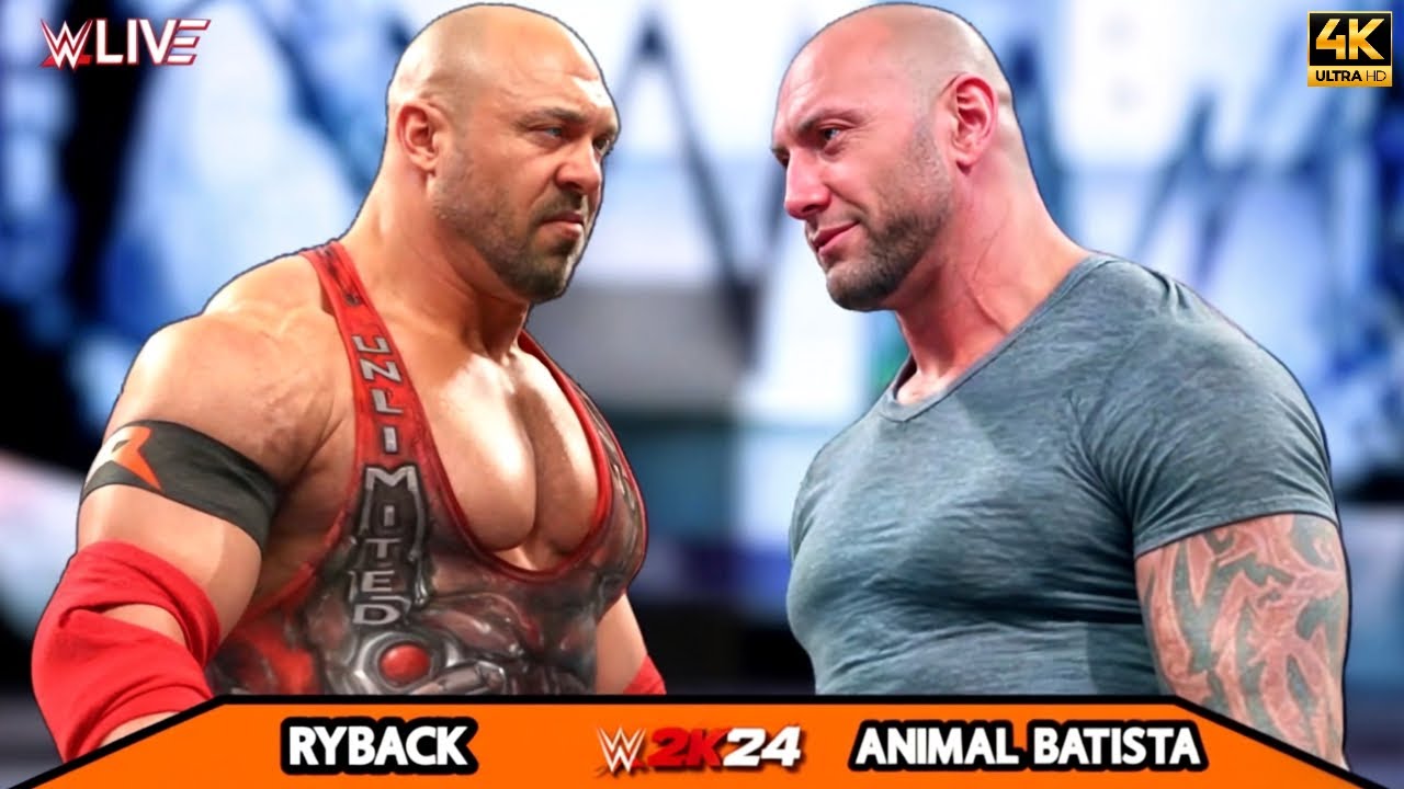 Batista vs Ryback | No Hold Barred Match | SUMMERSLAM 2024 | WWE August ...