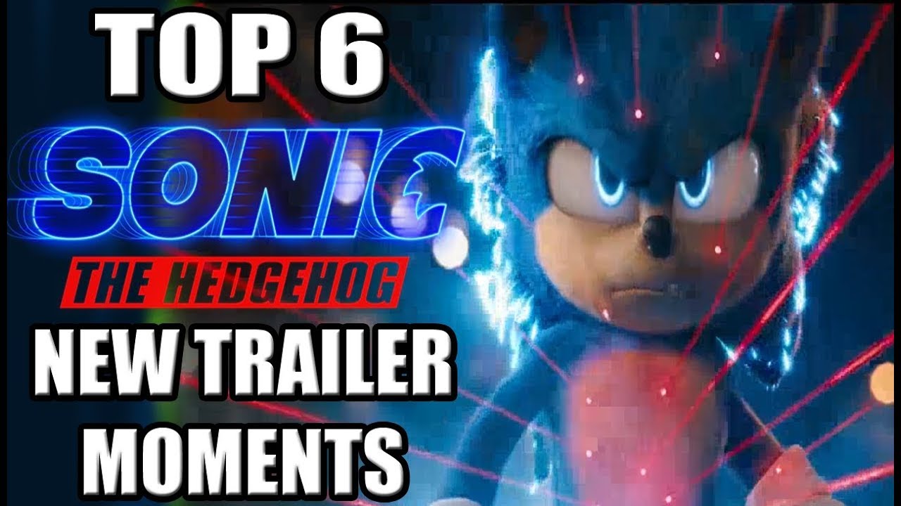 Top 6 Sonic the Hedgehog New Trailer Moments, Clips, & Gags - YouTube