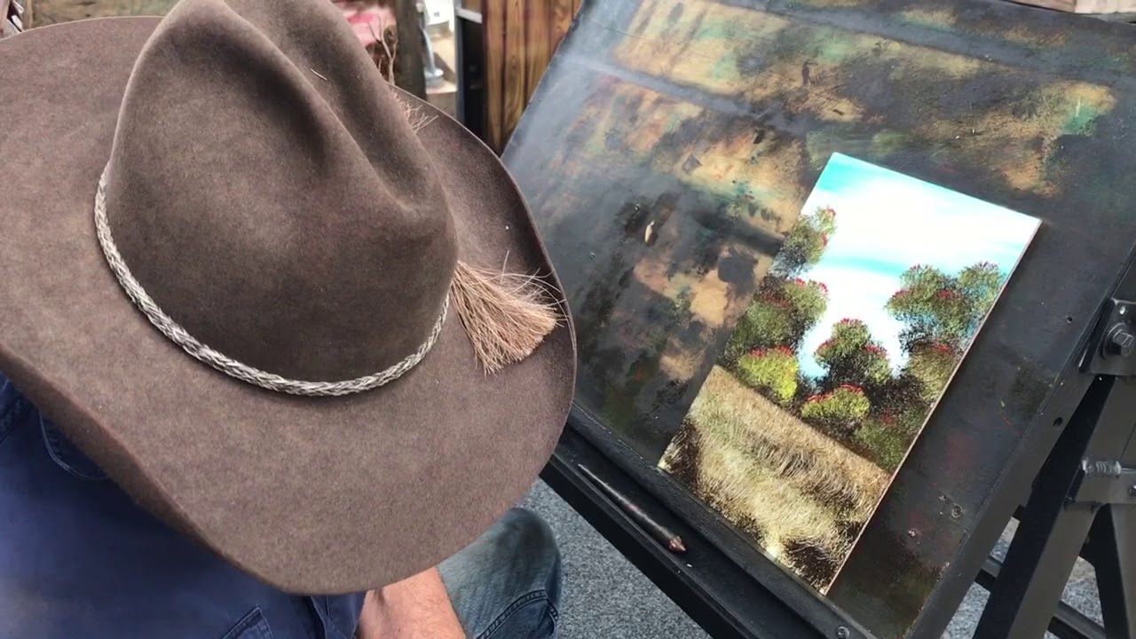 Don painting an outback dunny - YouTube
