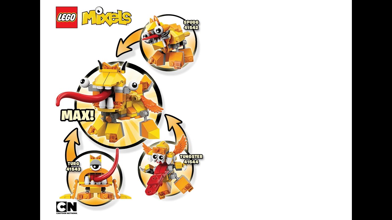 LIXERS MAX Instructions LEGO MIXELS 2015 SERIES 5 Spugg + Turg ...