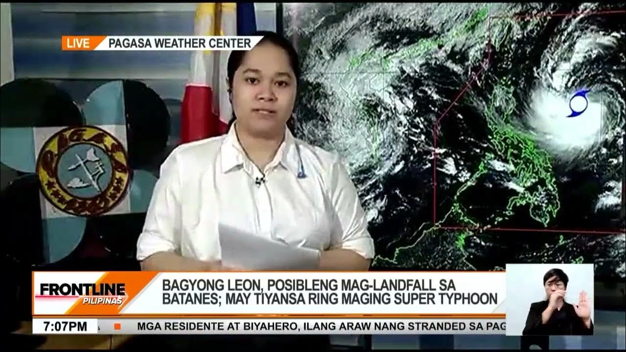 Bagyong Leon, posibleng mag-landfall sa Batanes, may tsansang maging super typhoon - YouTube