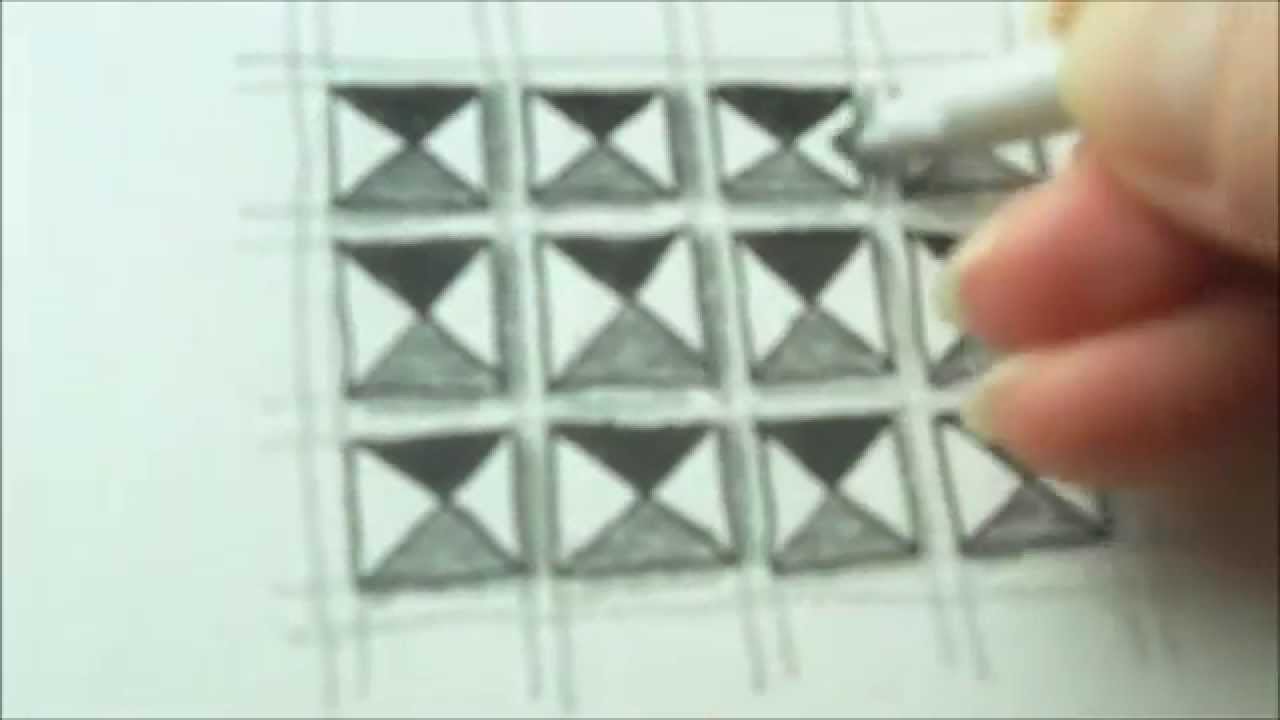 How to draw tanglepattern Pinch - YouTube