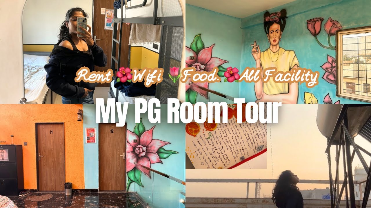 My PG Tour in Mumbai🌷: Rent, WiFi, Food & More🌺Vlog💋PG Room Tour☘ ...