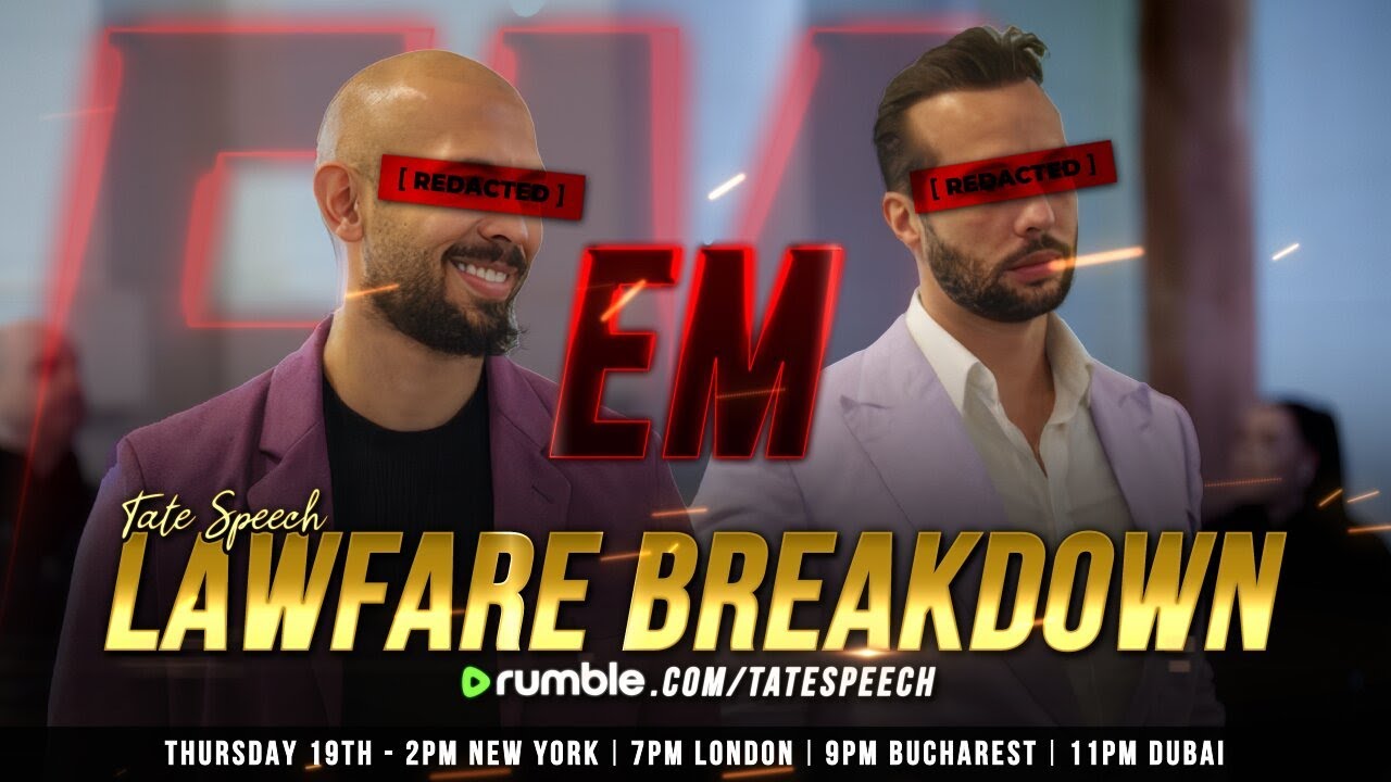 LAWFARE BREAKDOWN By Andrew Tate & Tristan Tate - YouTube