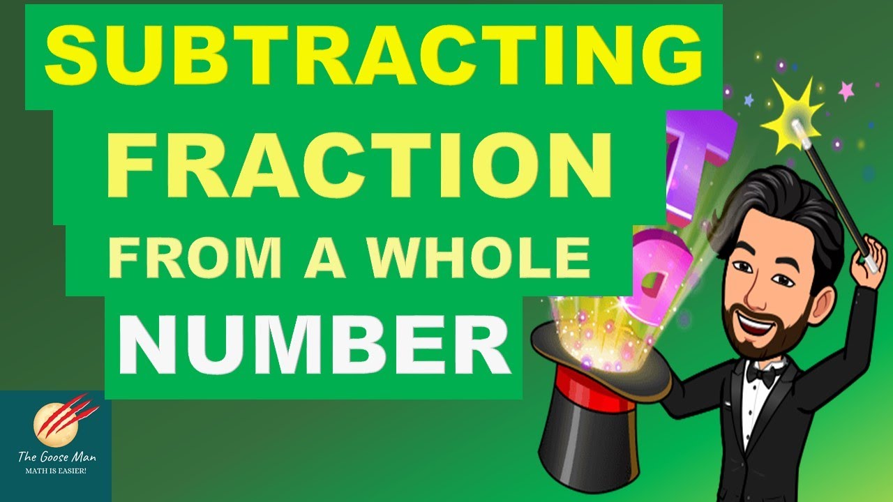 Subtracting Fraction From A Whole Number Visually YouTube subtracting-fraction-from-a-whole-number-visually-youtube