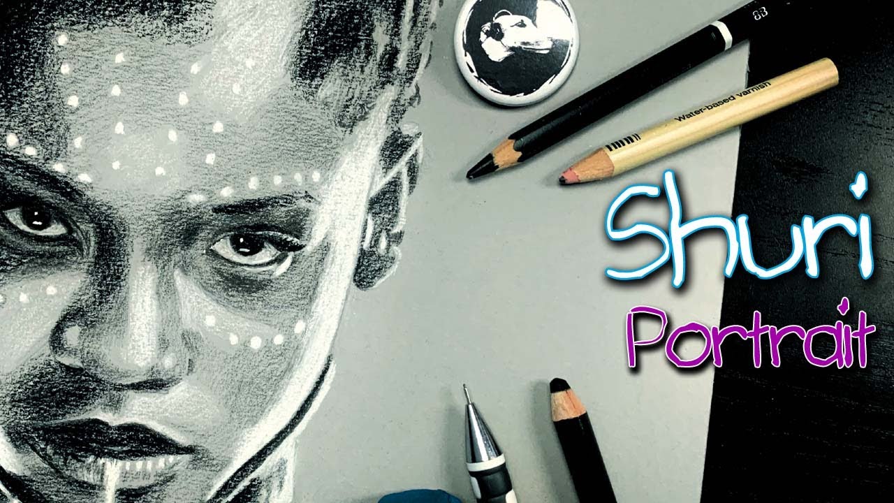 I’m Sure You Did Your Best - Shuri | Superhero Portrait Drawing ...