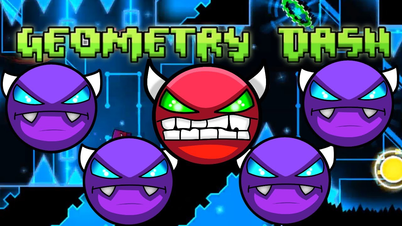 Let´s Show Geometry Dash - Alle 'Demon Gauntlet' - Level - - YouTube