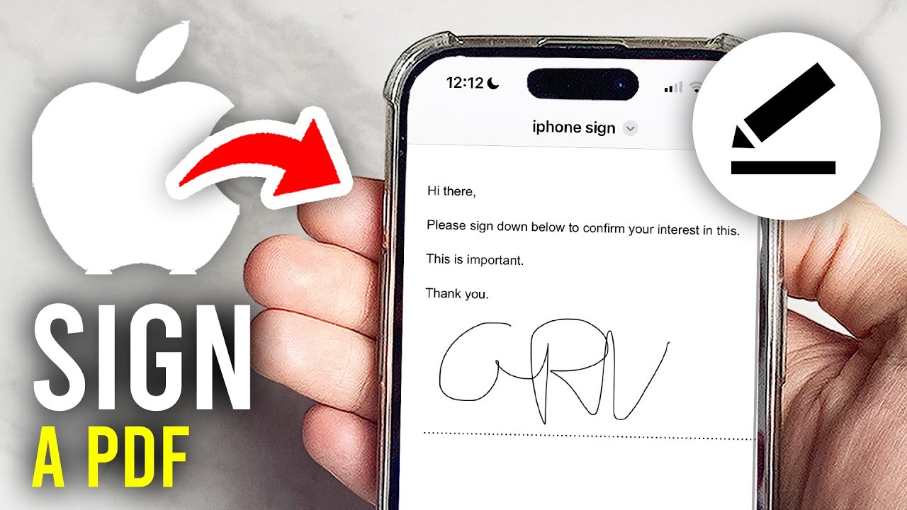 How To Sign A PDF Document On iPhone - Full Guide - YouTube