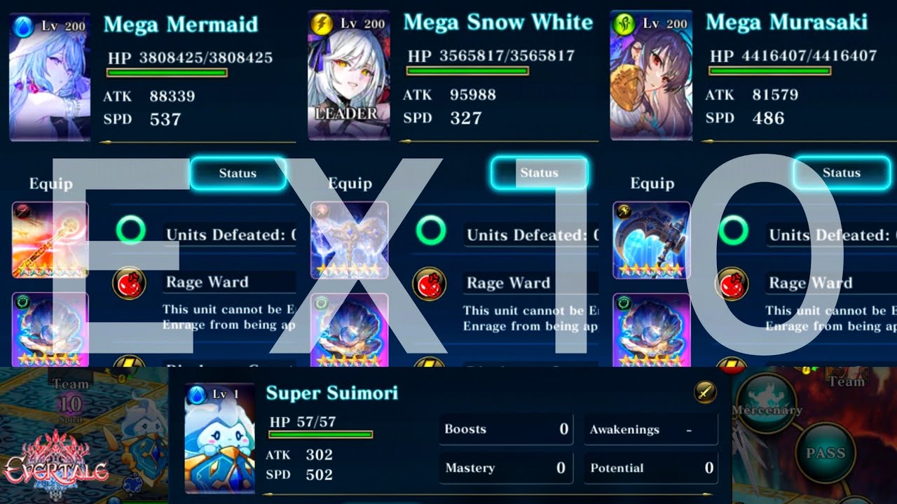 How To Beat EX Stage 10 - The Tale of a Mermaid Princess (Evertale ...