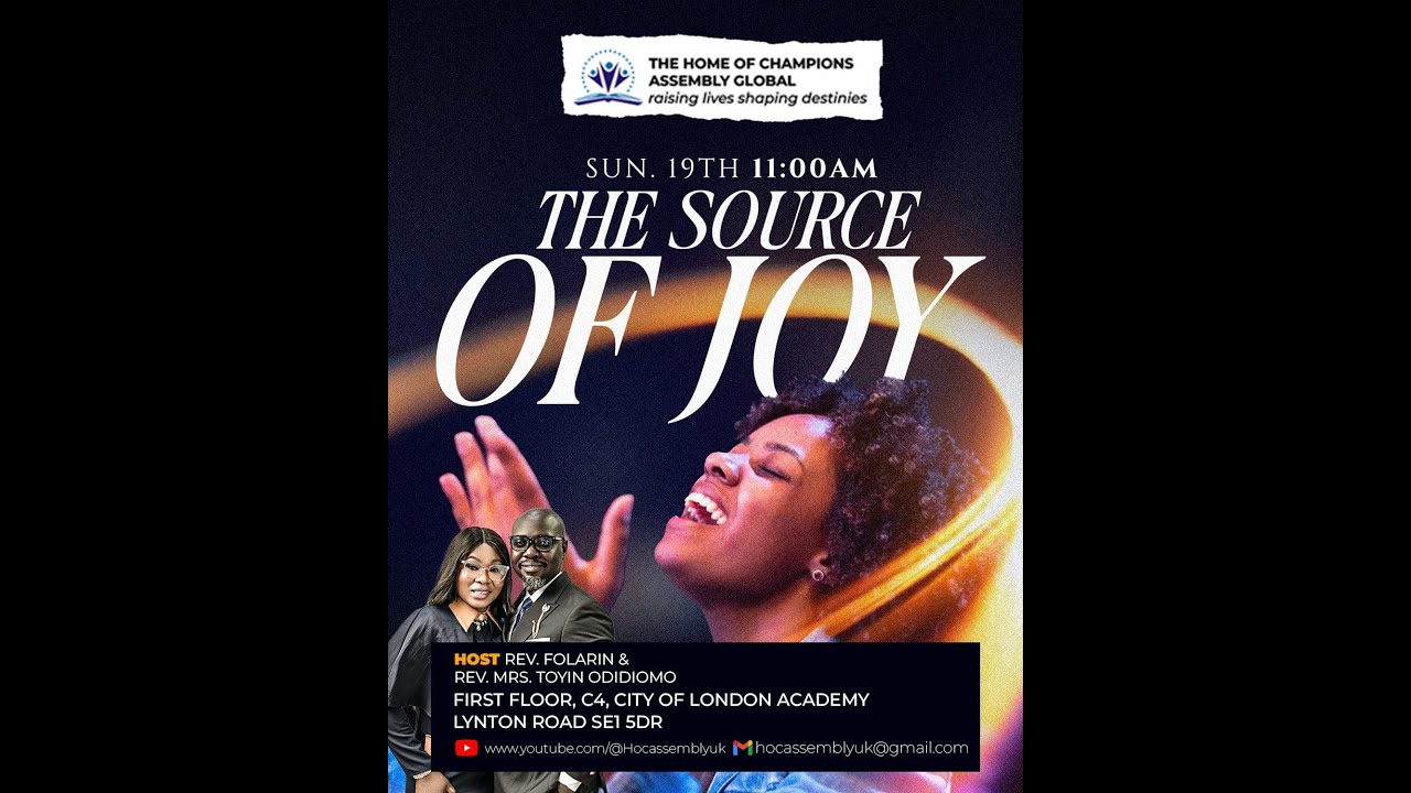 THE SOURCE OF JOY || SUNDAY SERVICE || 19-10-2025 - YouTube