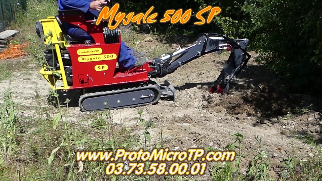 Micro Pelle ProtoMicroTP Mygale 500SP - YouTube