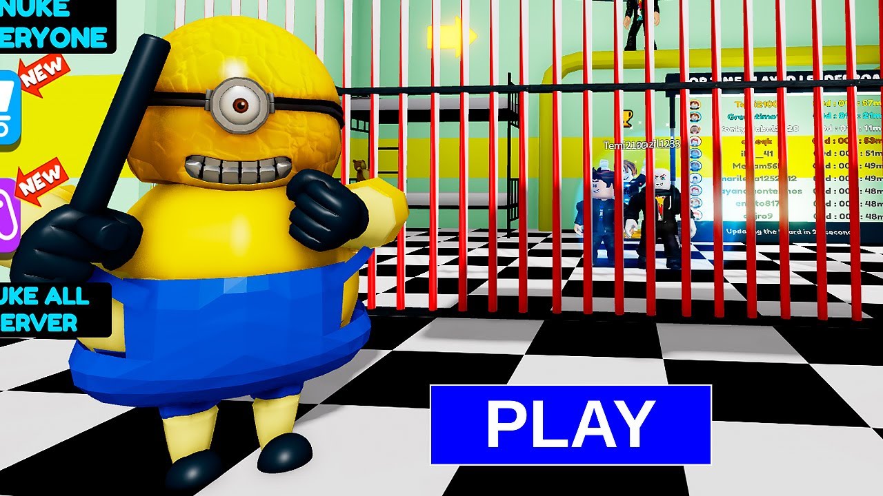 MEGA MINIONS BARRY'S PRISON RUN OBBY ROBLOX! - MINION OBBY - Roblox ...