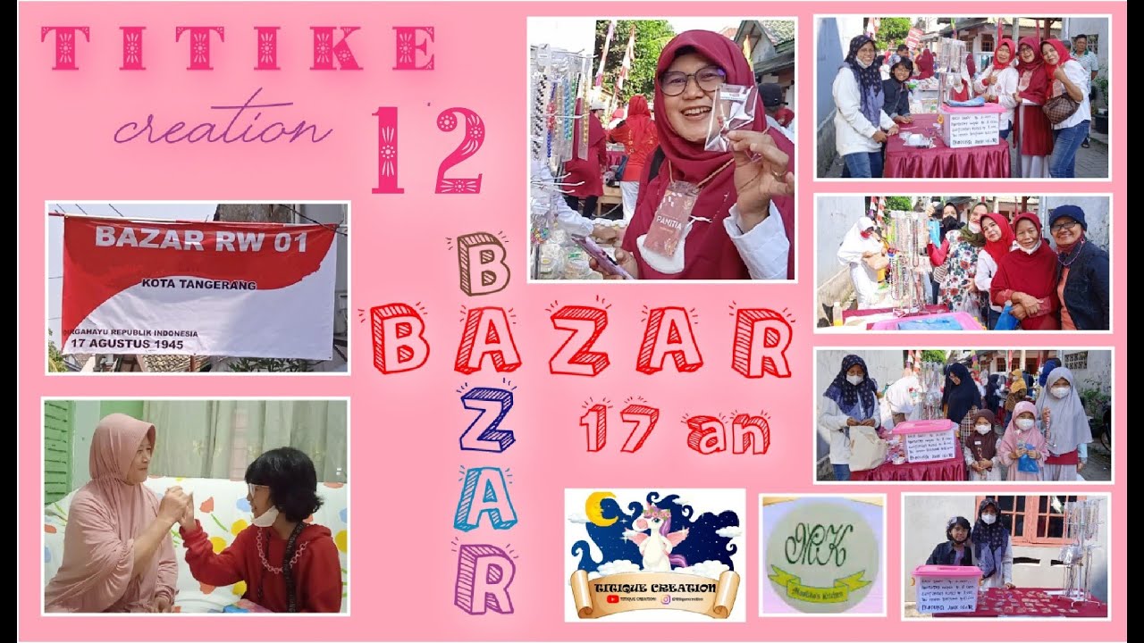Ikut BAZAR 17an Seru Banget. Stand Kait Masker, Bros Dagu, Ganci ...