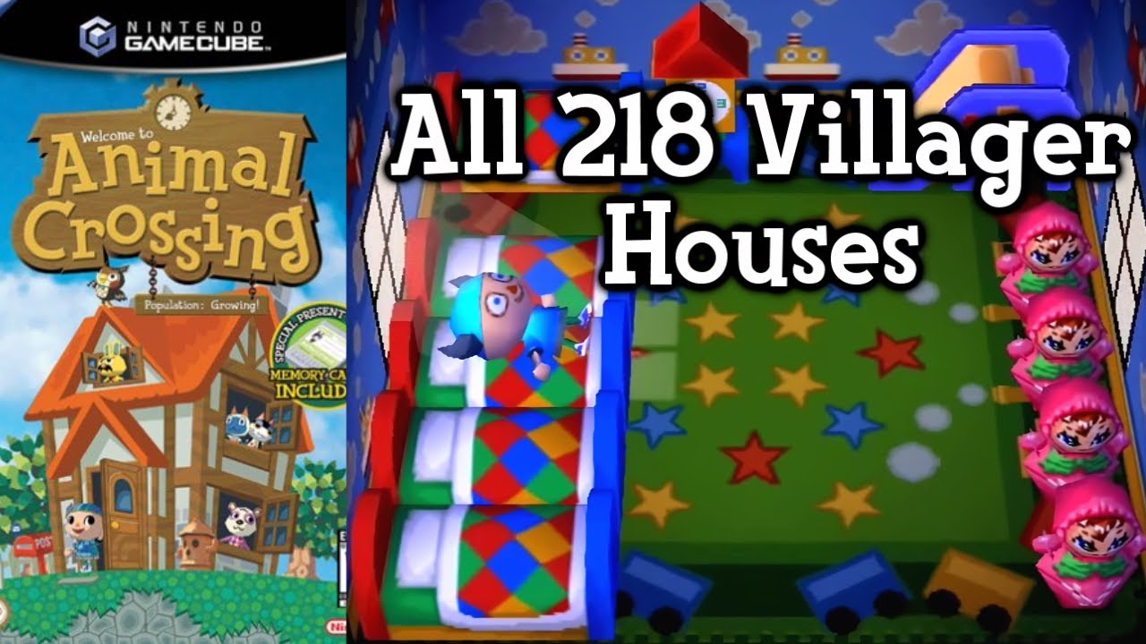 Animal Crossing - All 218 Villager Houses - YouTube