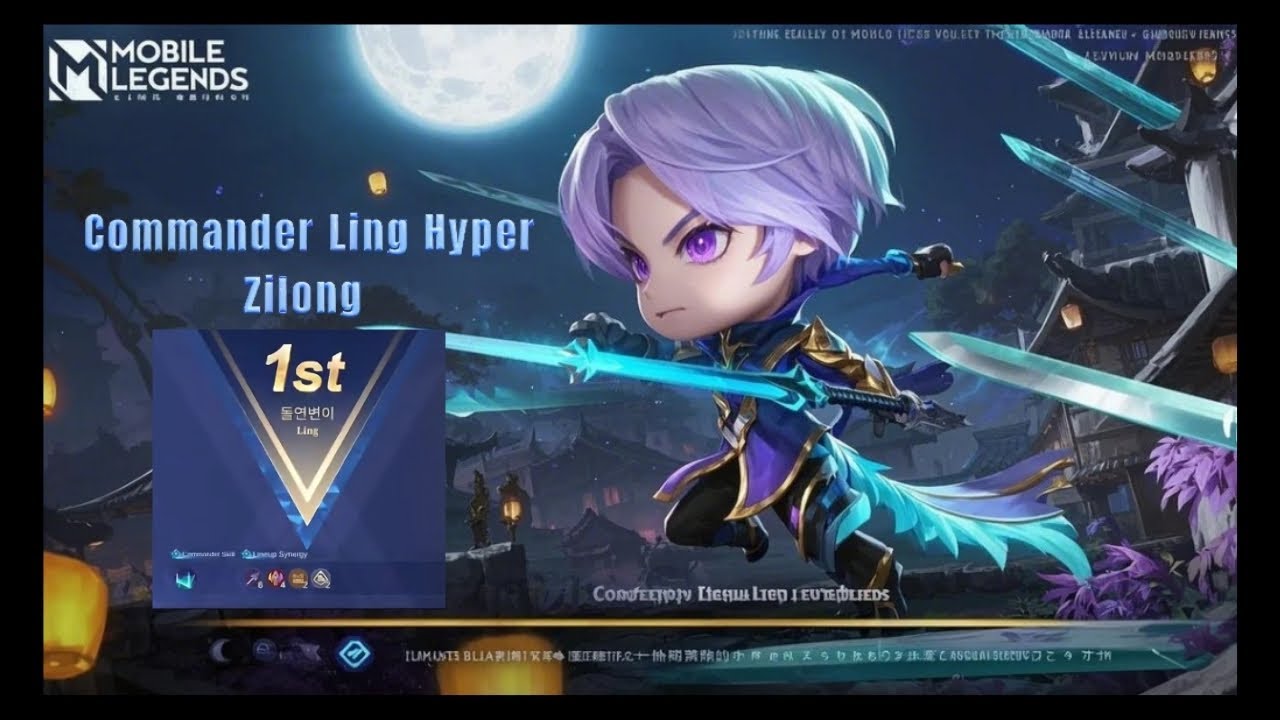 Magic Chess - Commander Ling Hyper Zilong + Crystal Immortal - Strategi ...