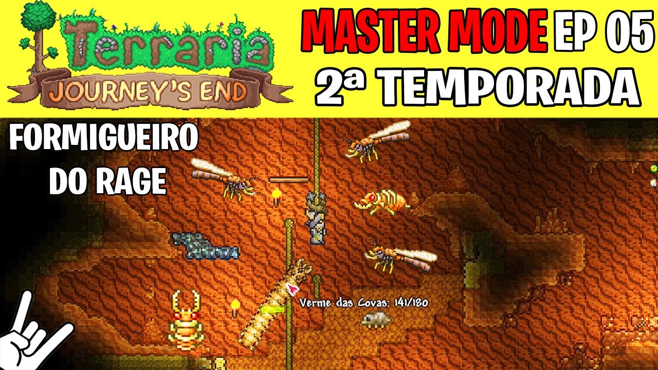 TERRARIA 1.4 2ª TEMPORADA EP 05 - FORMIGUEIRO DO RAGE - YouTube