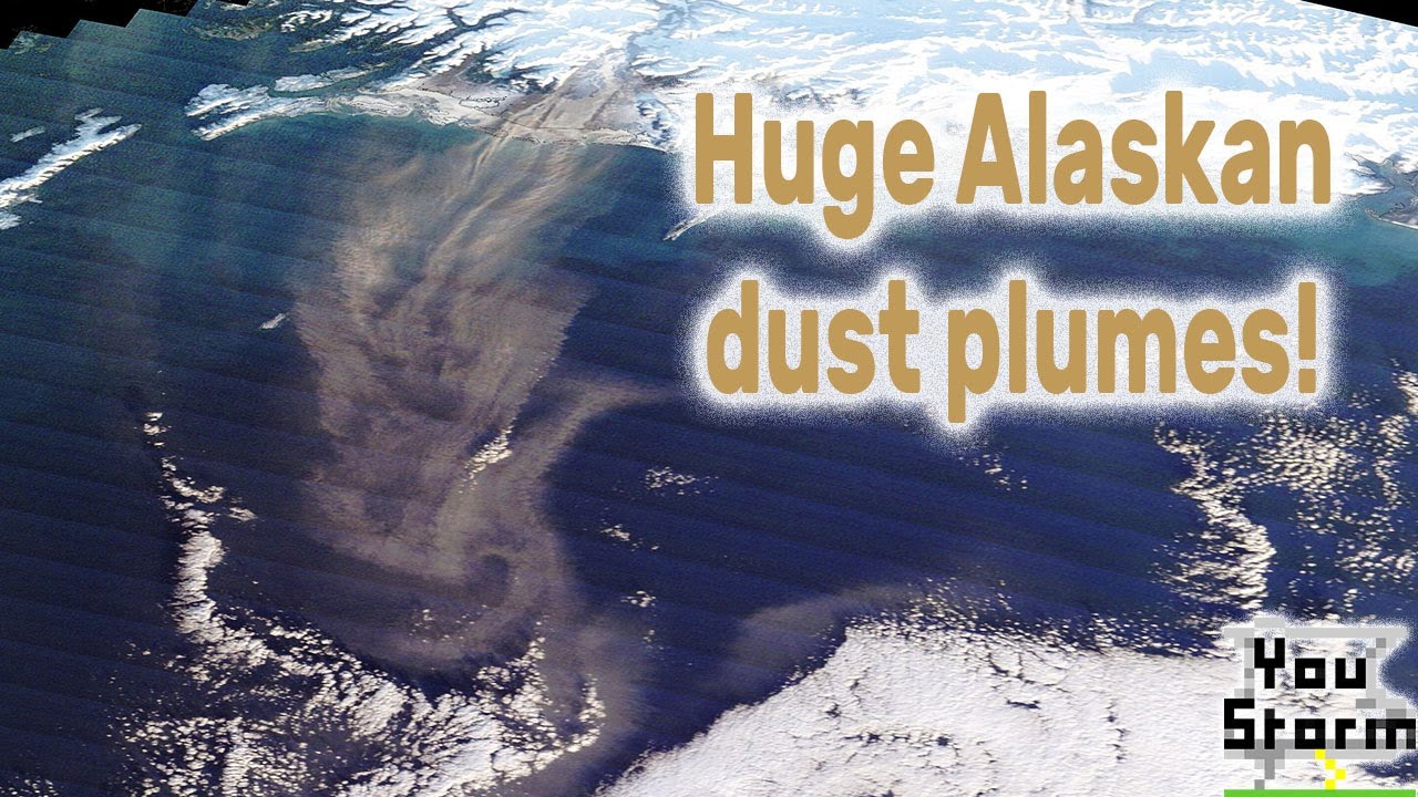 Alaska massive winter dust plumes and earthquake landslides seen from ...