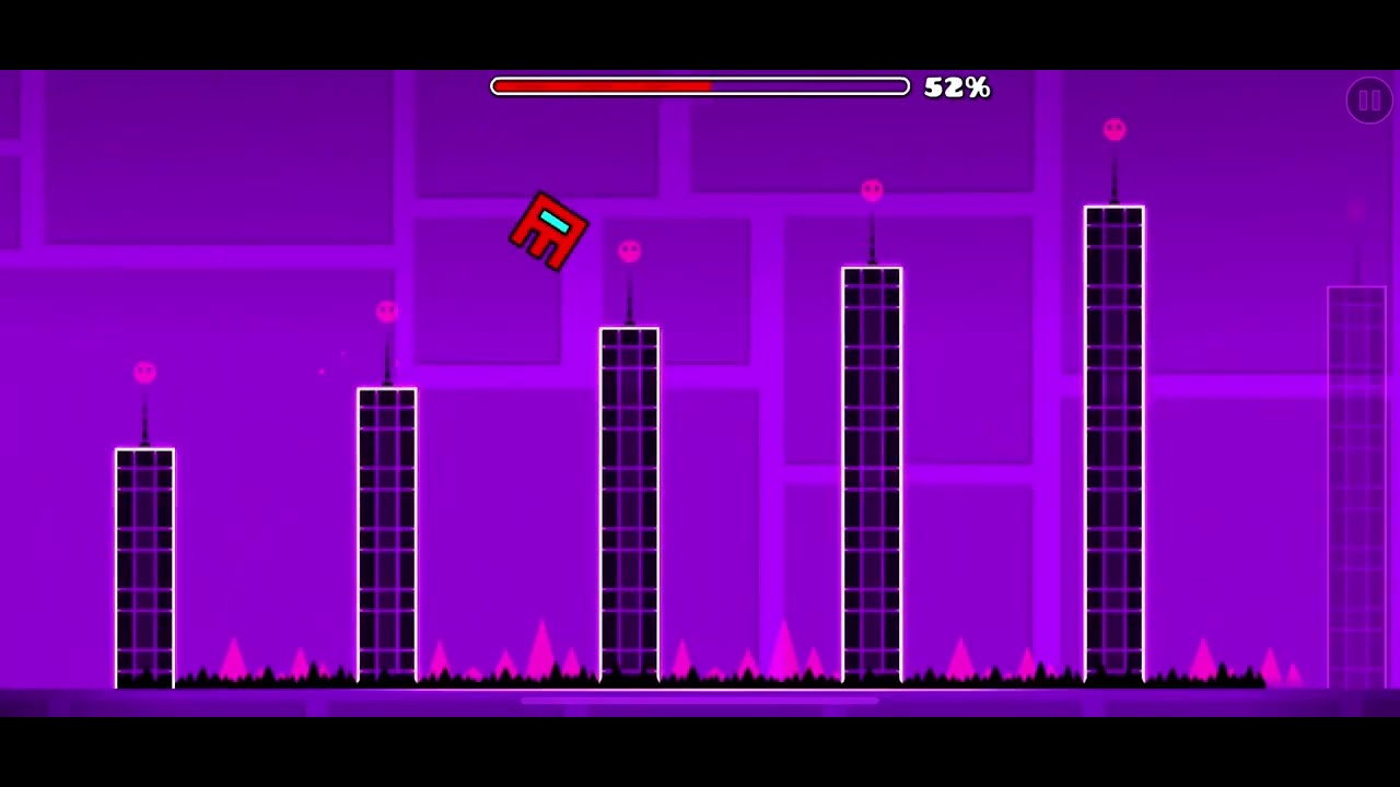 Beating level 1 on geometry dash lite - YouTube
