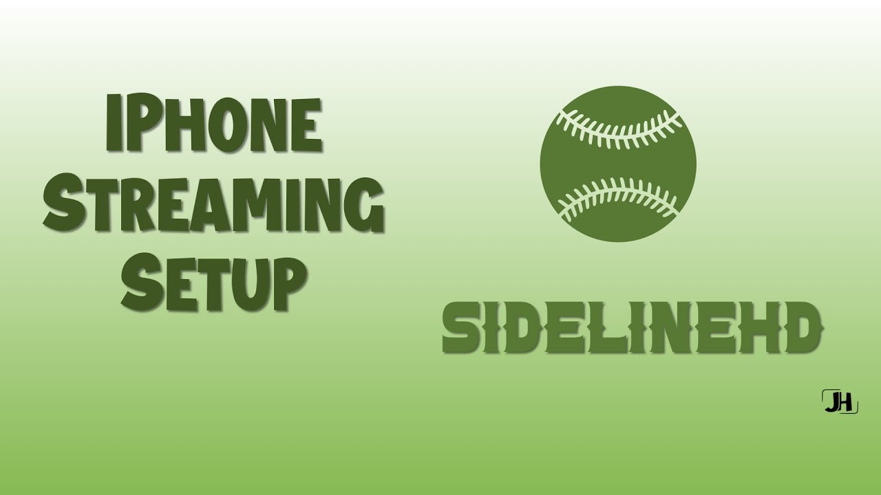 SidelineHD/iPhone Streaming Setup - YouTube