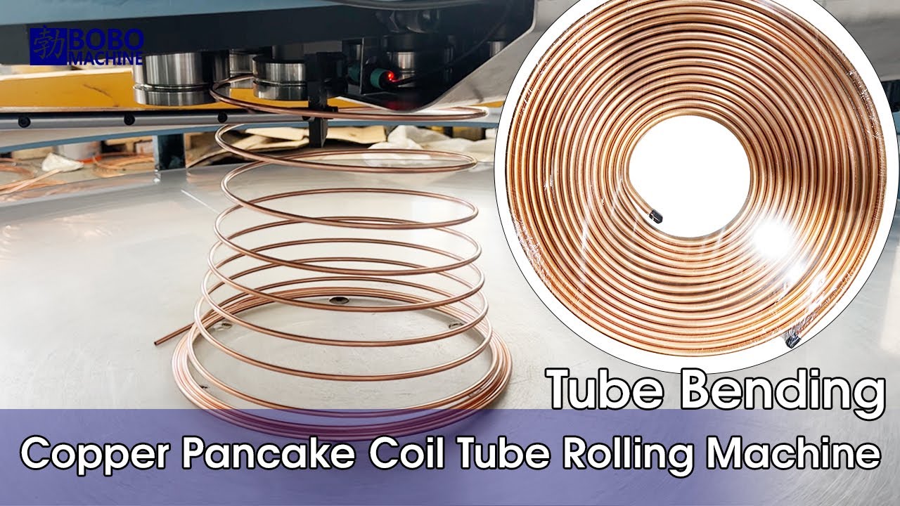 Copper Tube Coiling Machine:Making Flat Spiral Pancake Coils For HVAC ...