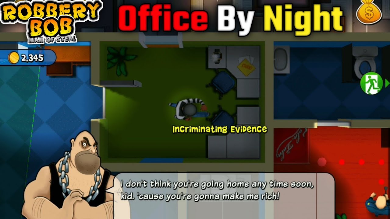 Robbery Bob chapter 2 level 14 (Office By Night) - YouTube