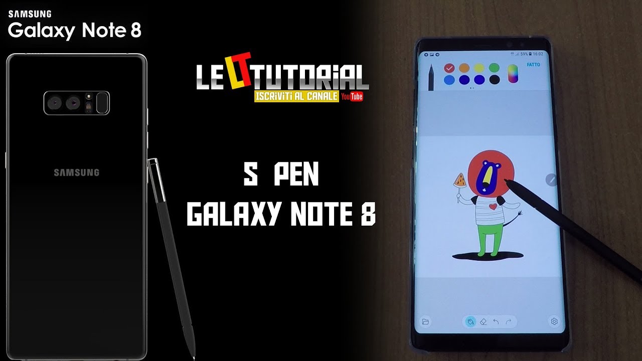 S Pen galaxy note 8 - YouTube