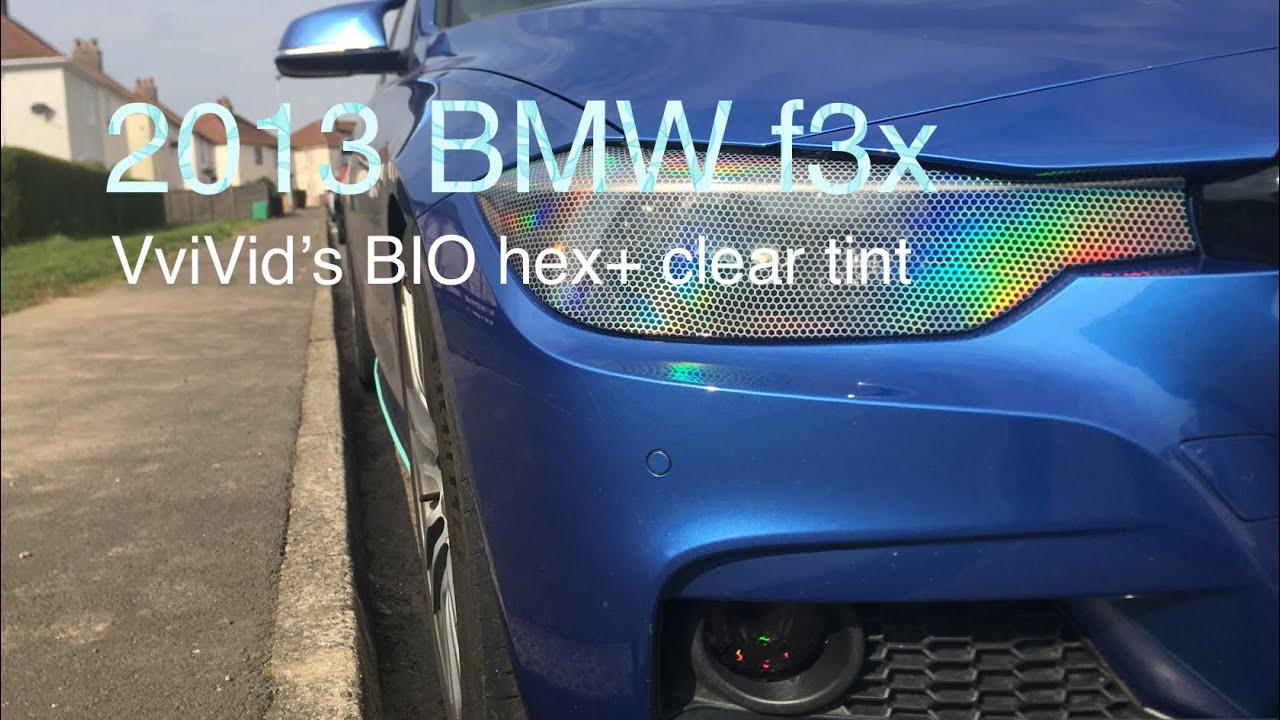 BMW f30 | headlight tint | VviVid BIO hex+ clear tint | crazy style of ...