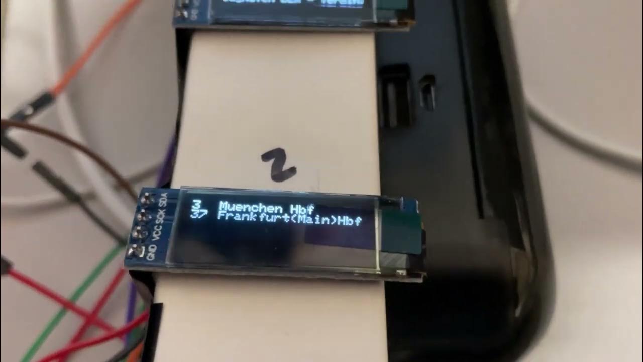 Umsetzung RailFX: Arduino Zugzielanzeiger mit Live-Daten der Deutschen Bahn vom Bahnhof ...