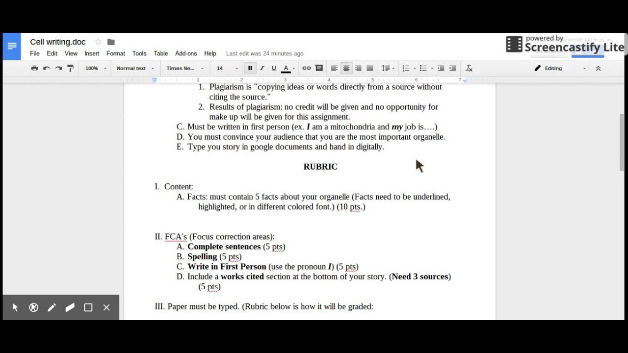 Cell writing assignment (intro video) - YouTube