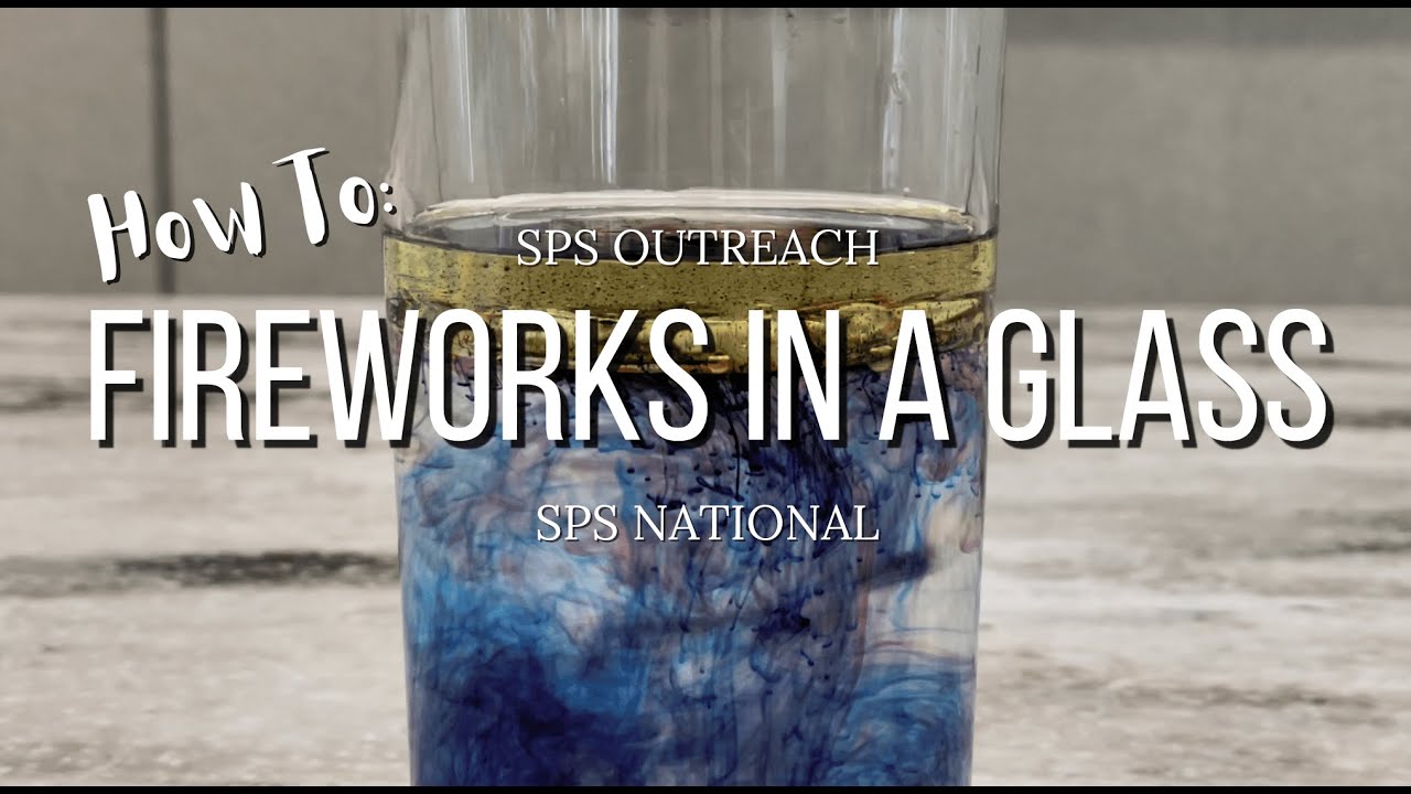How To: Fireworks in a Glass - YouTube
