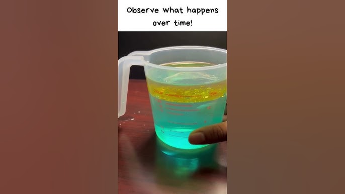 Oil And Water Experiment Density Science For Kids : Create Fireworks