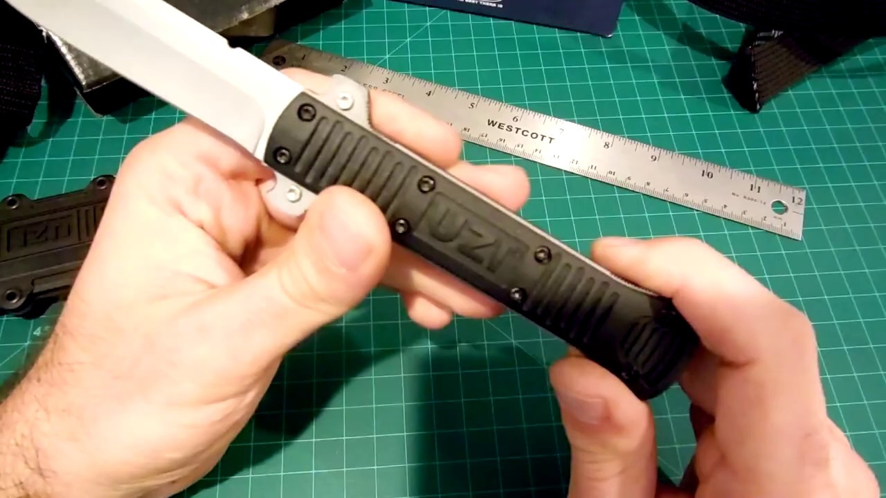 Uzi Collapsible Fixed Blade Knife ZF0026 - YouTube